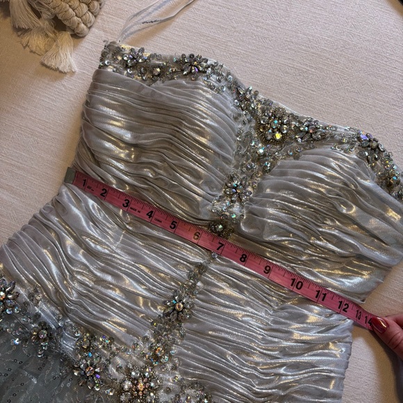 Party Time | Dresses | Silver Prom Dress Statement Dress | Poshmark